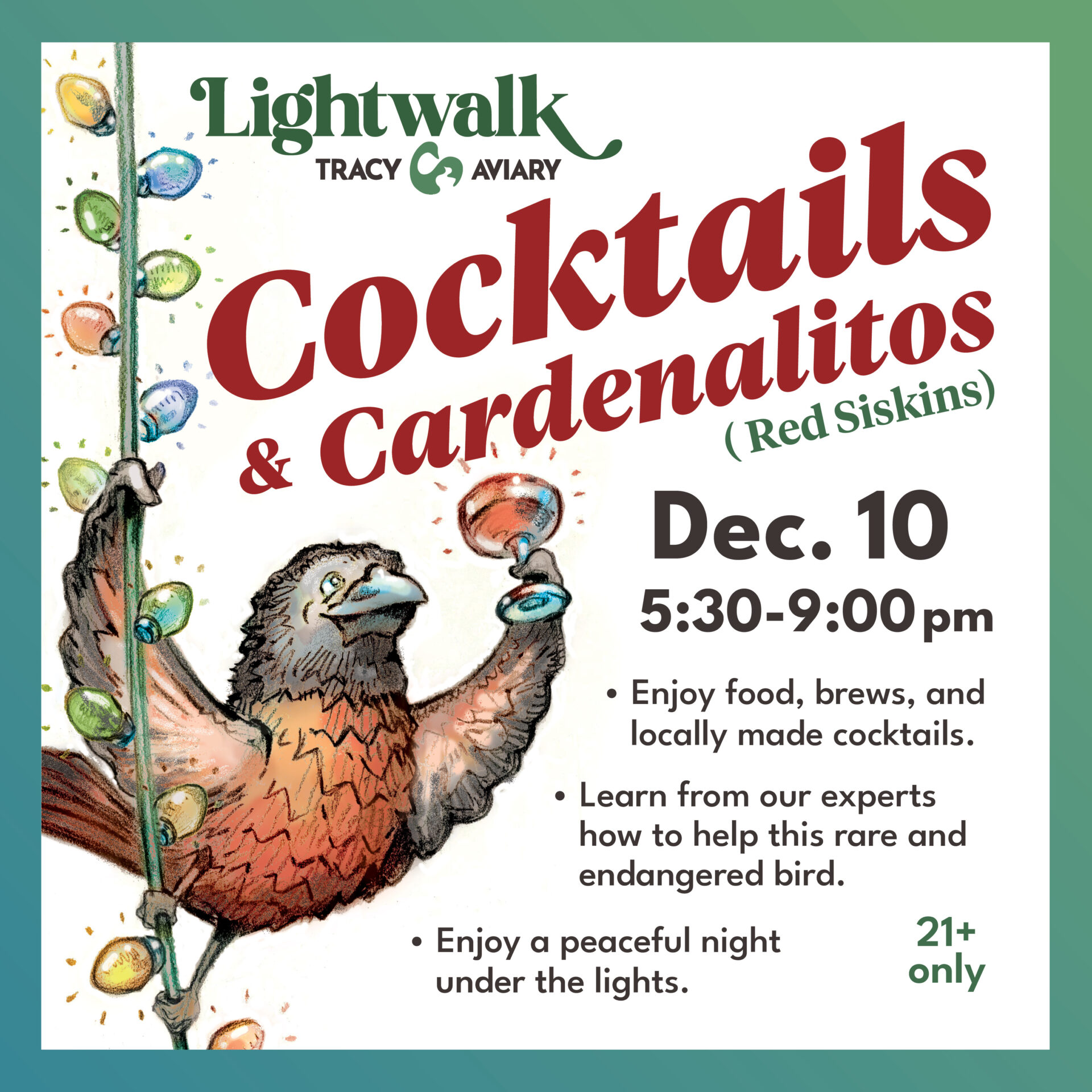 Lightwalk: Cocktails & Cardenalitos - Liberty Park
