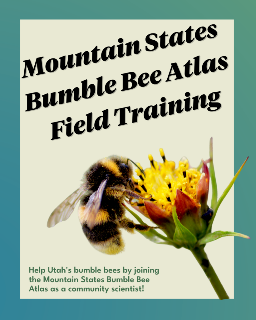 **SOLD OUT**Mountain States Bumble Bee Atlas Field Training - Liberty Park